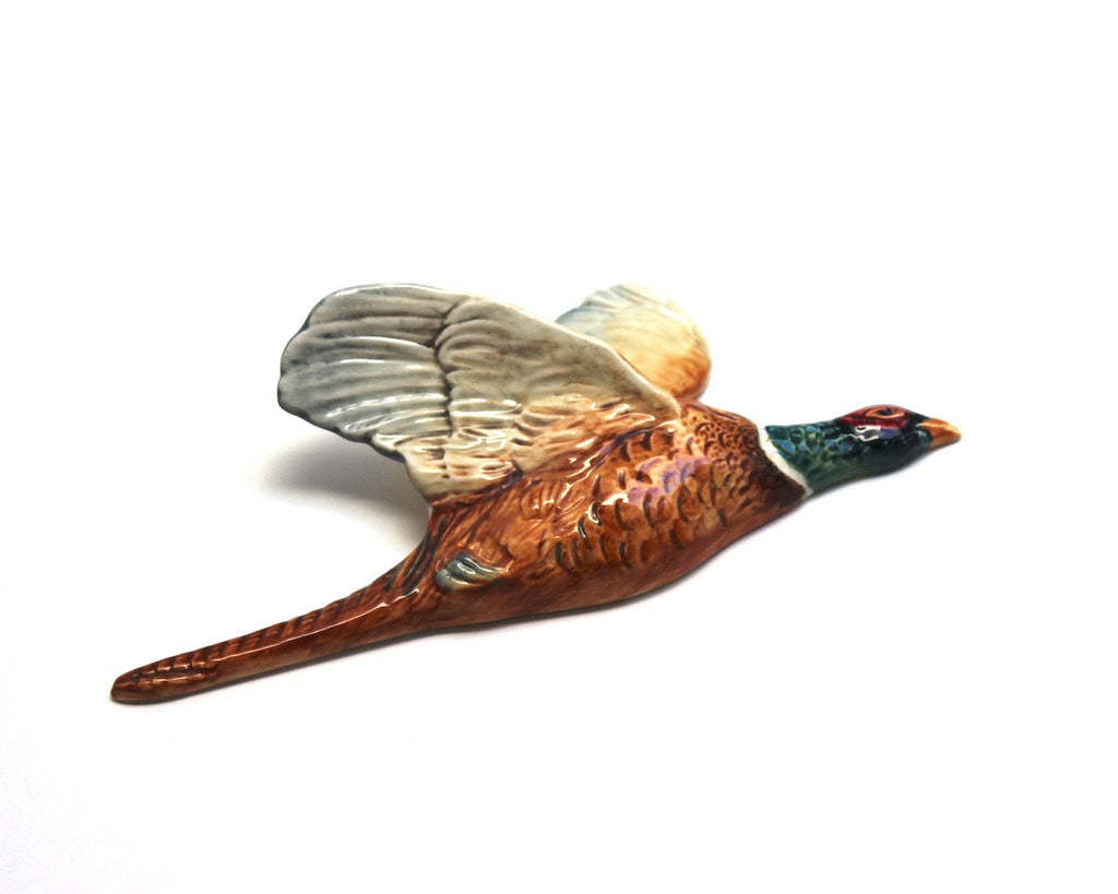 Small Beswick Pheasant Bird In Flight Wall Plaque Collectible Figurine ...